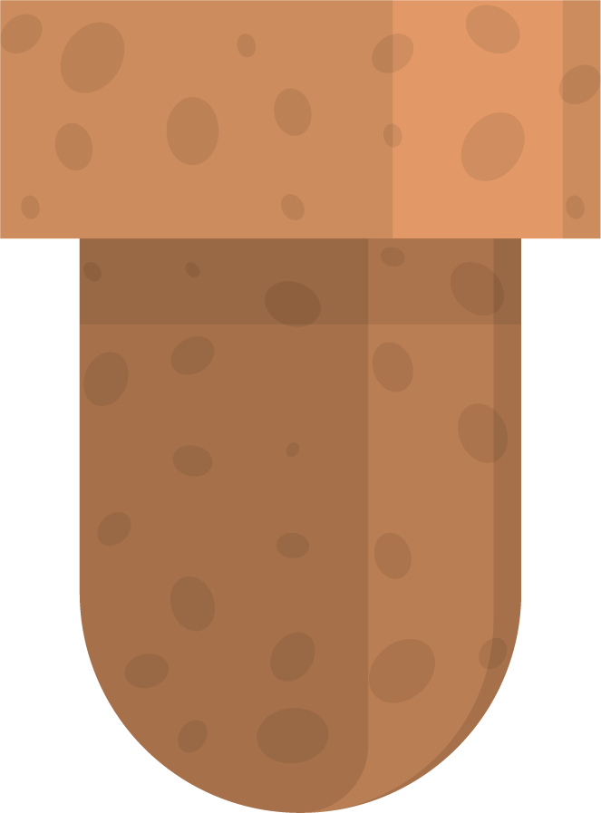 free set of brown cork plug icons perfect set vector 248588