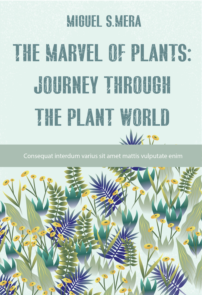 vintage botanical book cover design for plant lovers