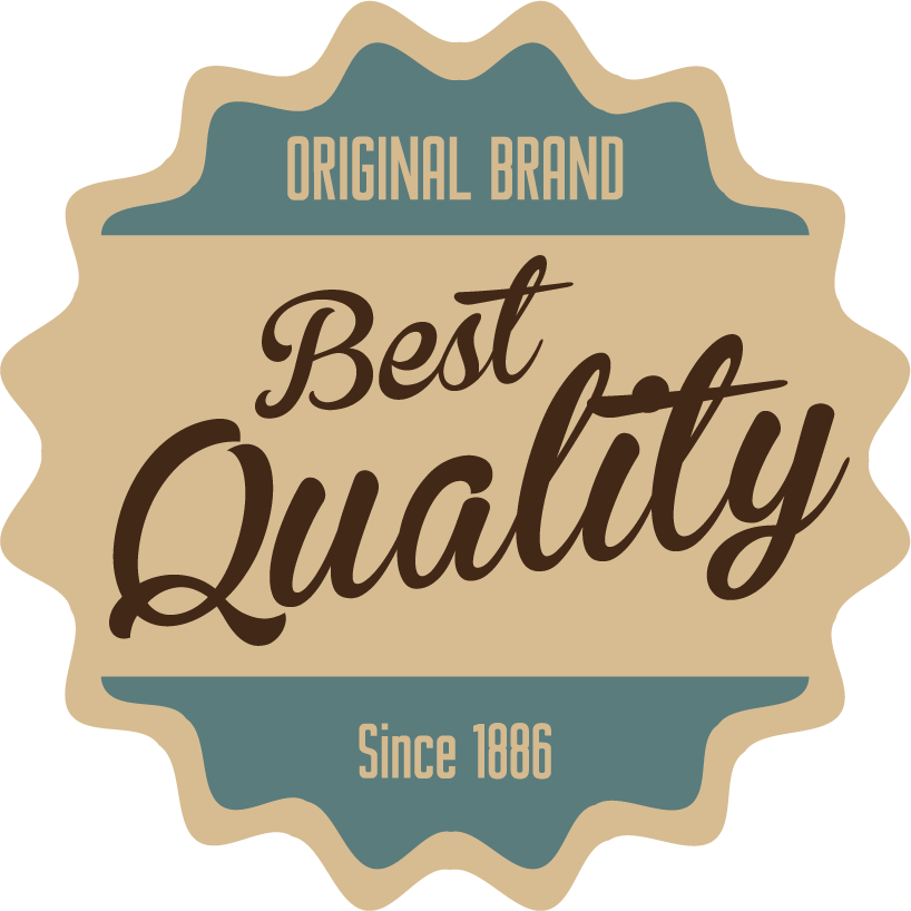 vintage round stamp label vector showcasing best quality and original ...