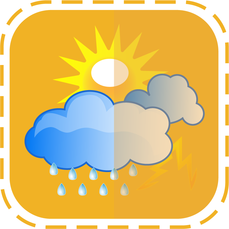 free weather forecast elements squares vector 753870