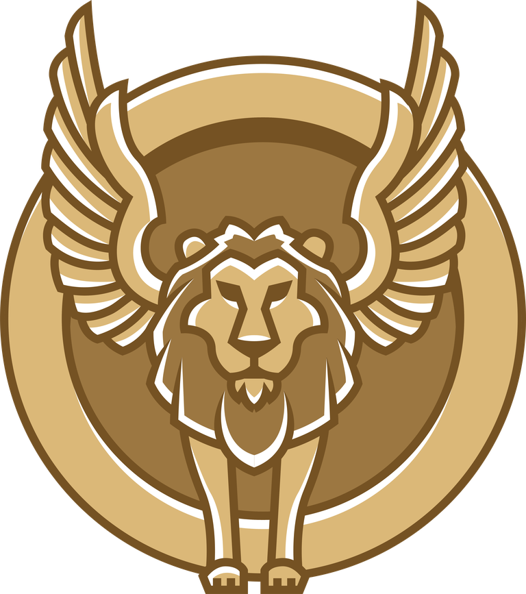 free winged lion logo free vector 25325 | Magipik Free Vector