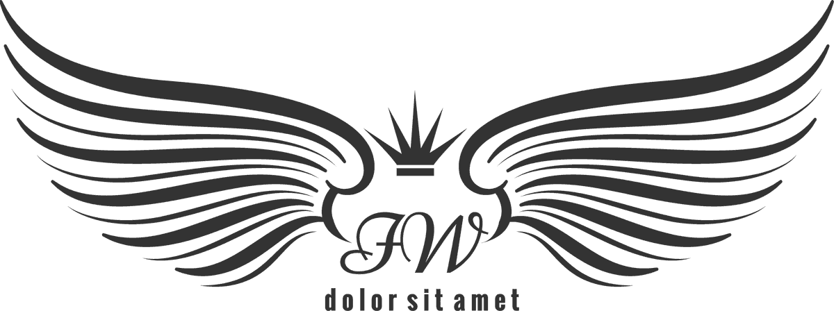 free wings logo design isolated white ve... | Magipik Free Vector