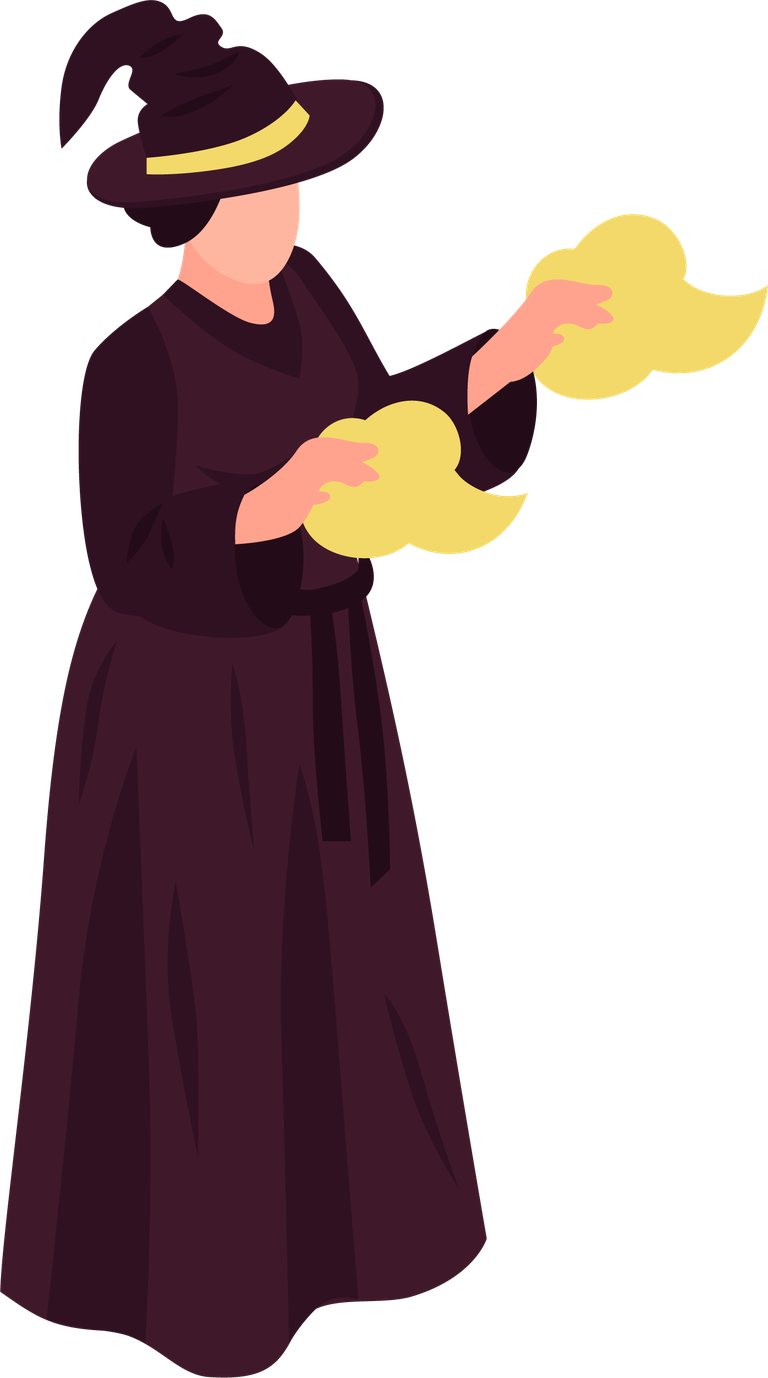 free witch magical horizontal infographic vector 954439