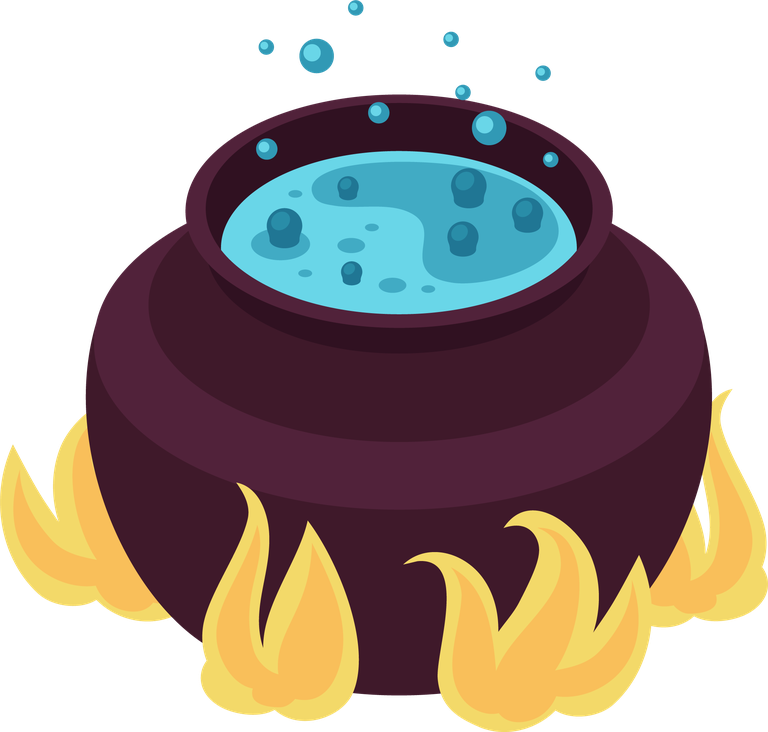 free witch potion magical horizontal vec... | Magipik Free Vector