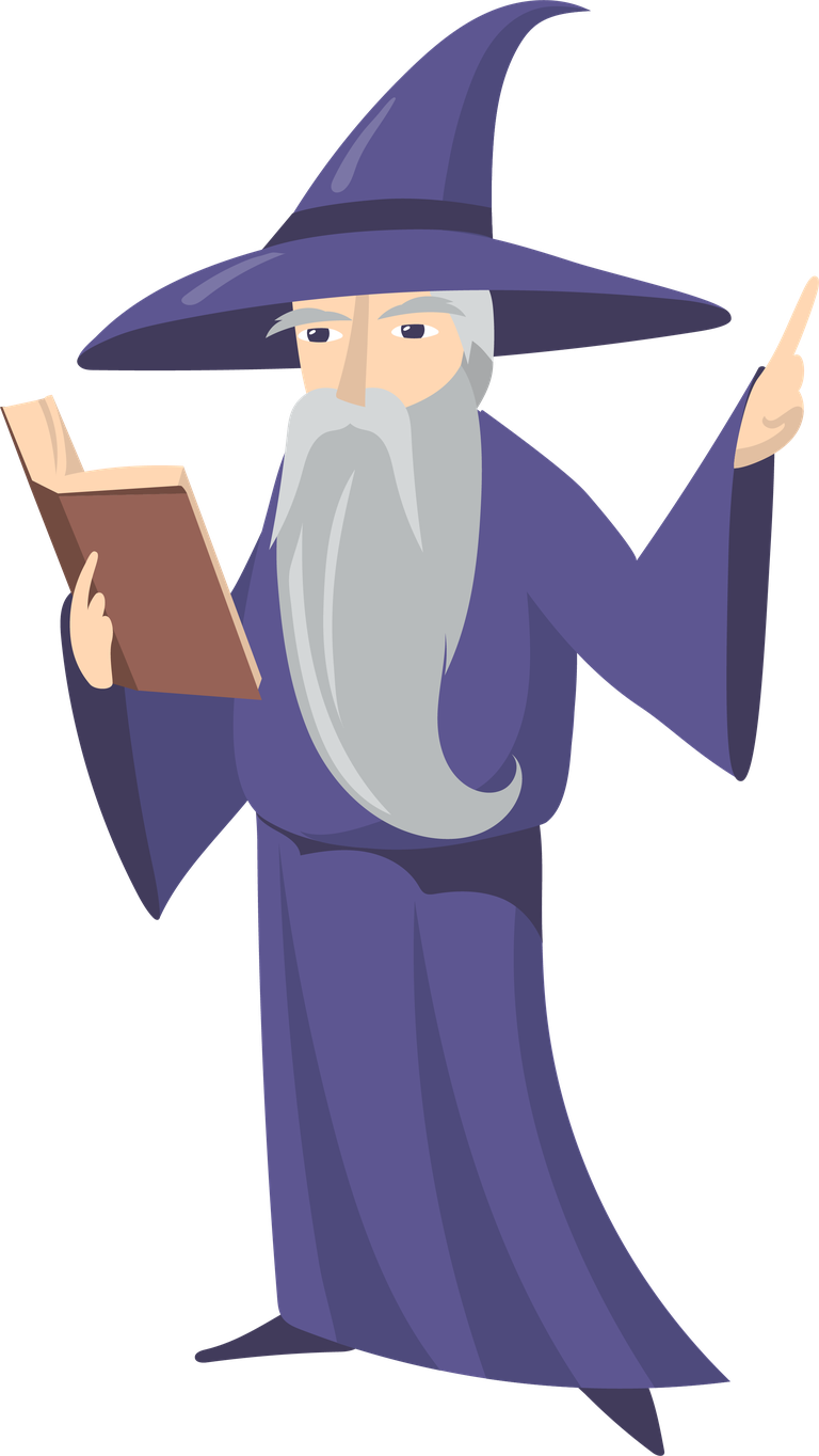 wizard medieval magician set with book and wand for fantasy theme ...