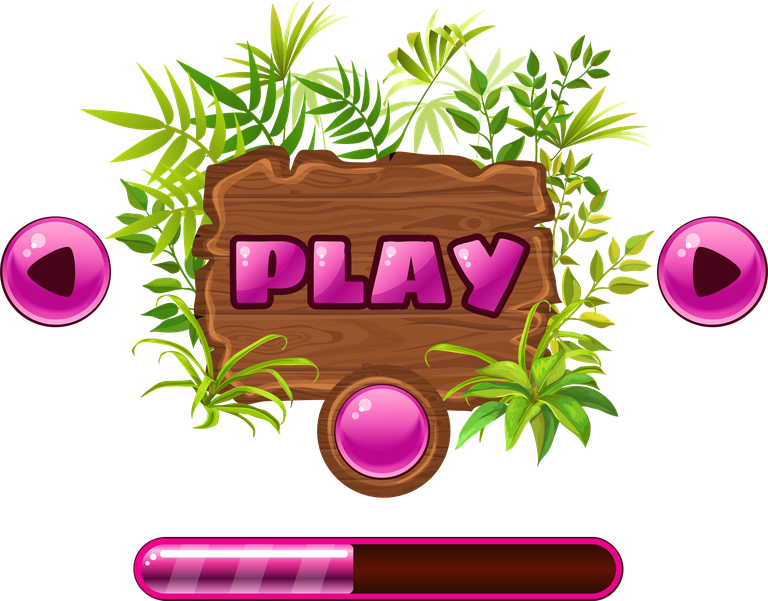 free wooden game panels with leaves liana vector 862416